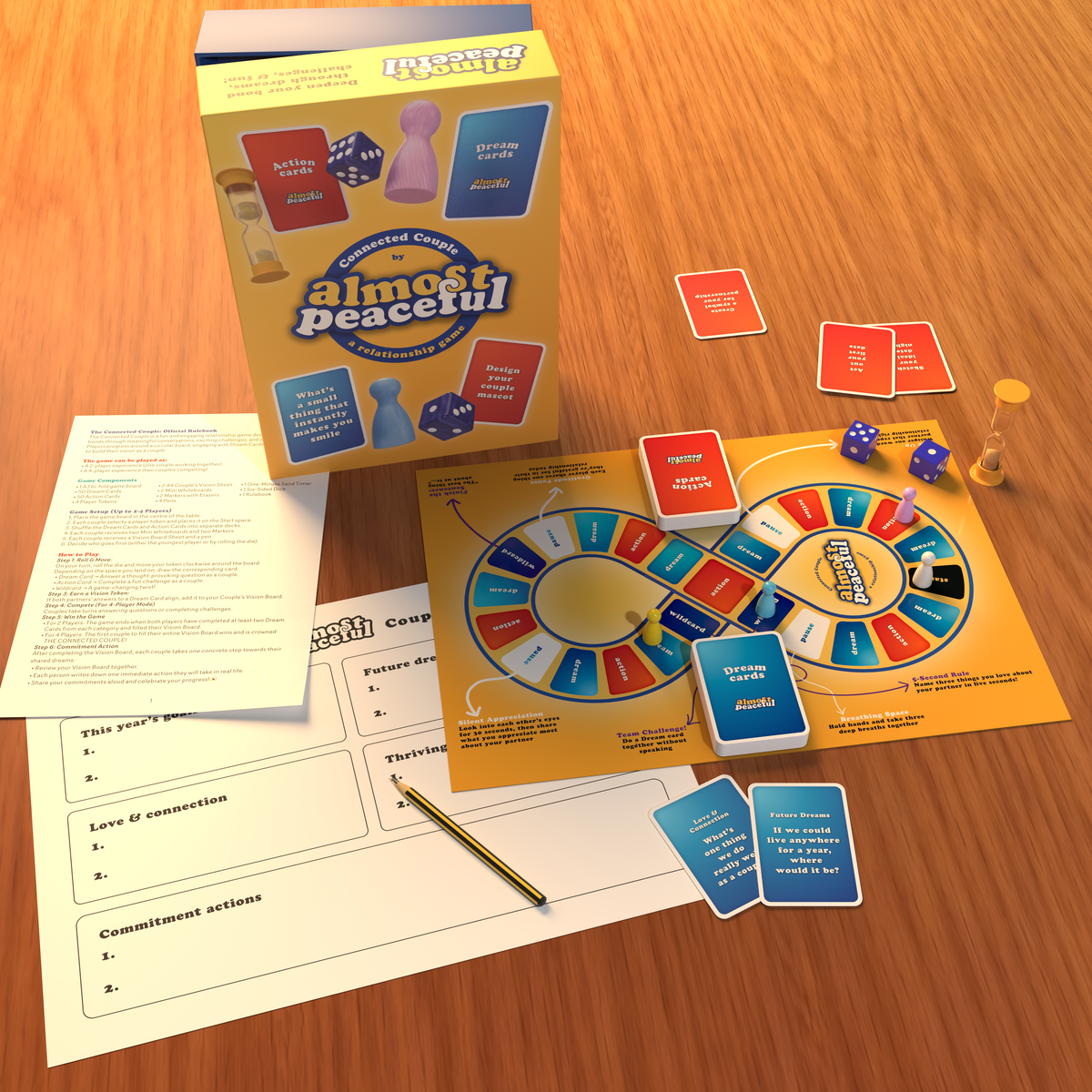 Connected Couple's Vision Board Game Set – Almost Peaceful